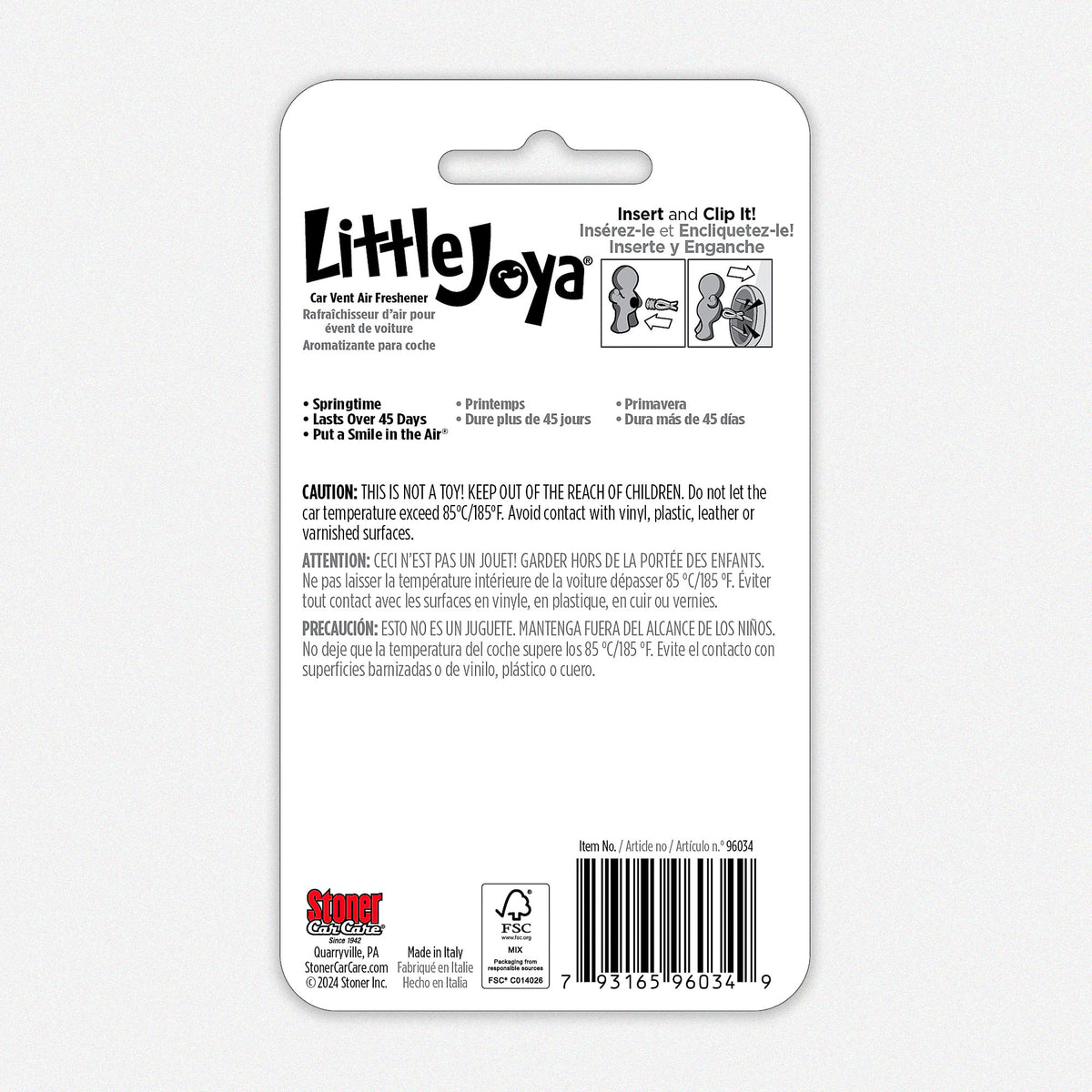 Little Joya Car Air Freshener - Springtime – Stoner Car Care